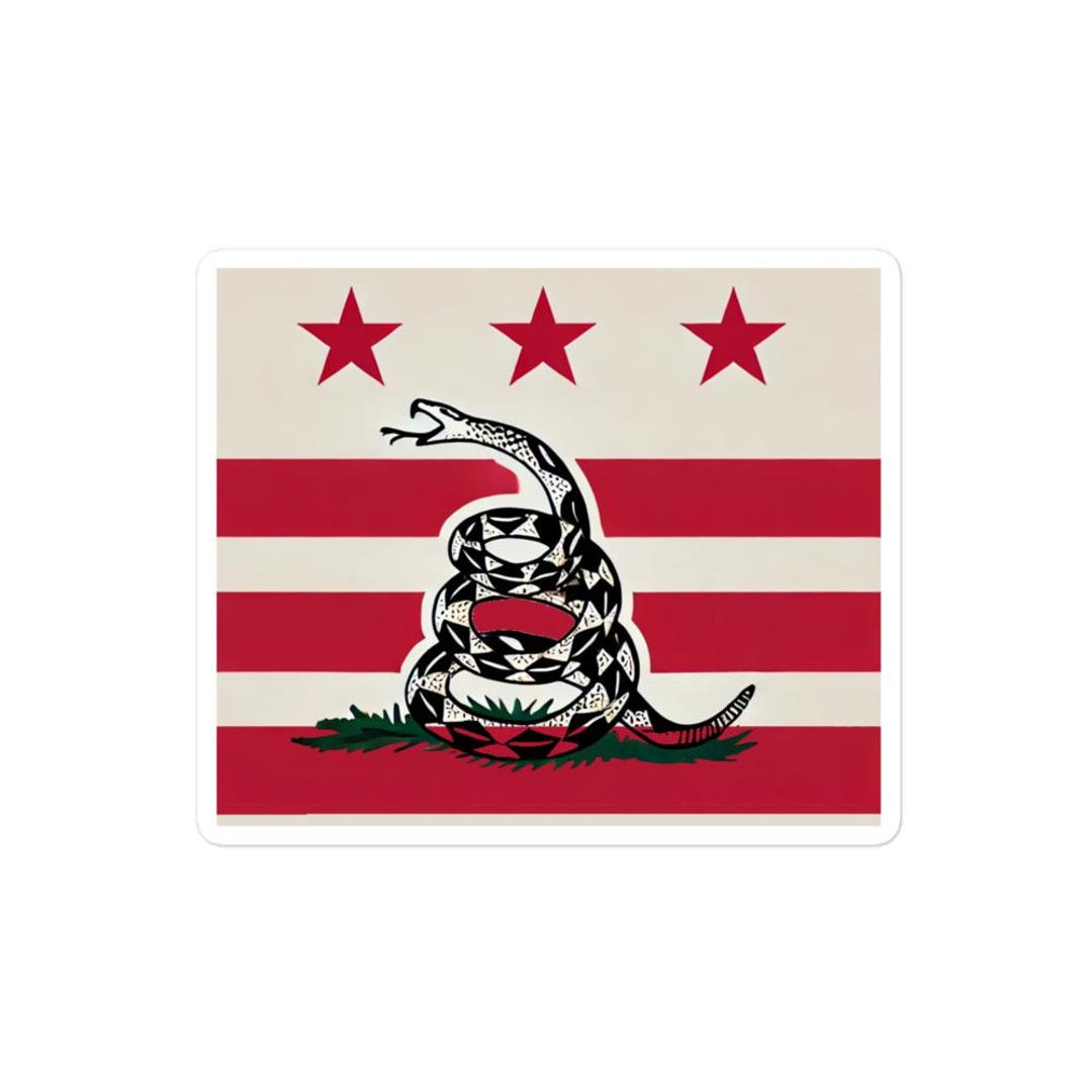 DC Snake Flag Sticker - Etsy