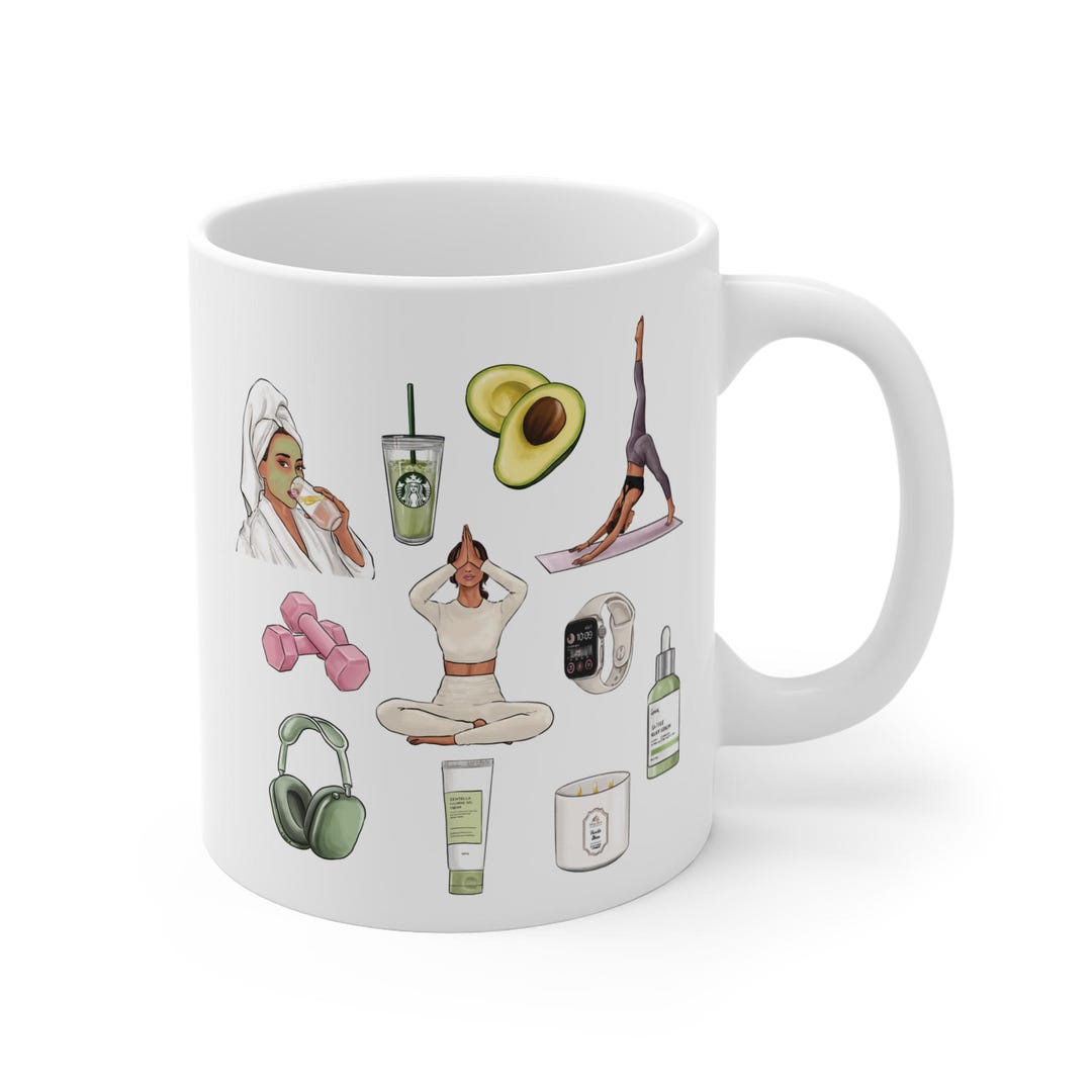 Self-care Coffee Mug, Minimalistic Motivational Mug, Affirmation ...