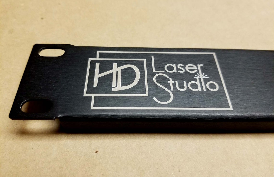 Custom Laser Engraved 1RU 1U 2RU 2U 3RU 3U Anodized Aluminum Rack ...