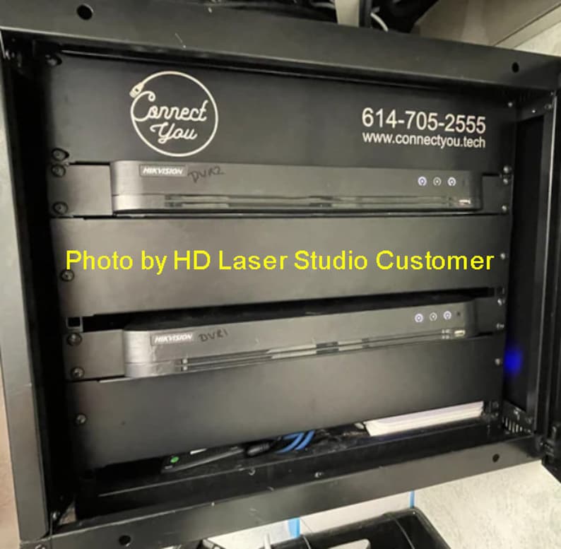 Custom Laser Engraved 1RU 1U 2RU 2U 3RU 3U Anodized Aluminum Rack ...