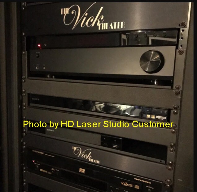 Custom Laser Engraved 1RU 1U 2RU 2U 3RU 3U Anodized Aluminum Rack ...