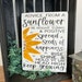 Advice From A Sunflower/ Wood Sign/home Décor / Unframed Sign ...