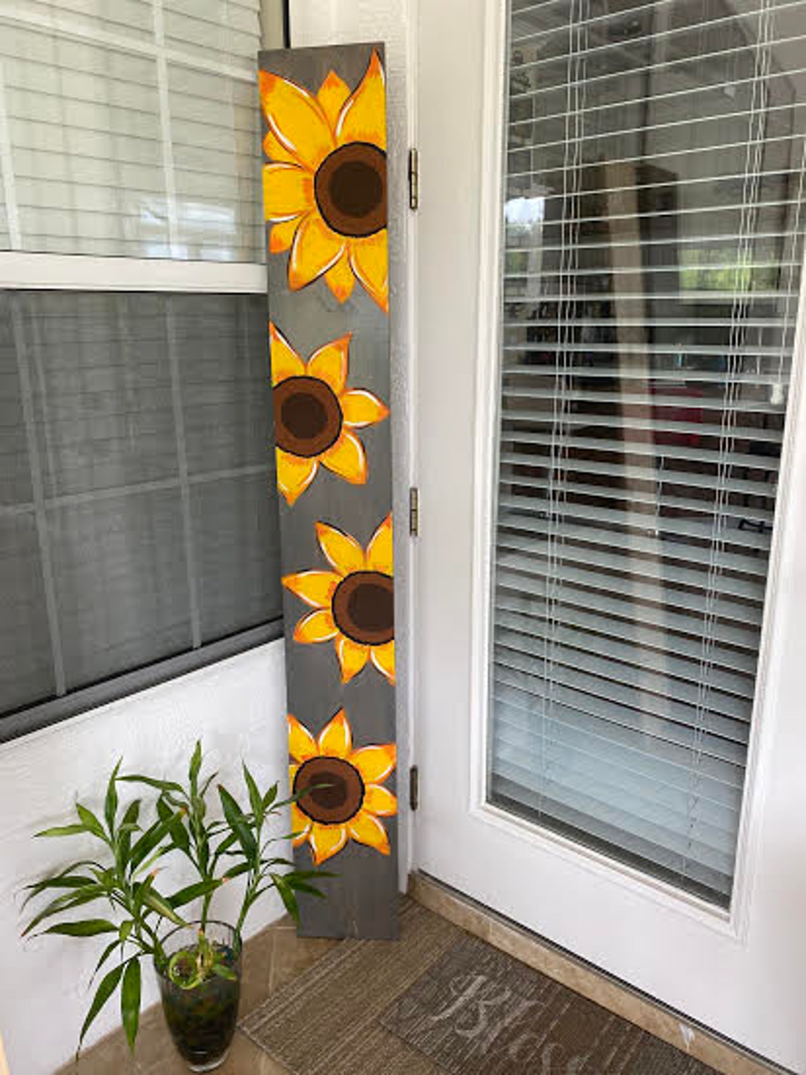 Sunflower Welcome Porch Learner/summer Porch Leaner/ 6ft Welcome Porch ...