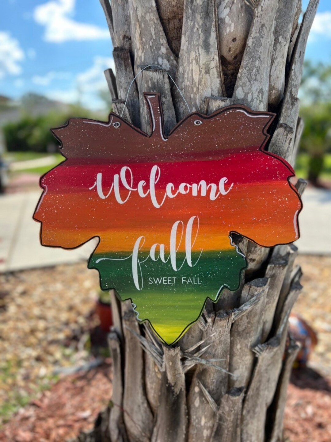 Maple Leaf Door Hanger/front Door Décor/fall Door Hanger/ Home Décor ...