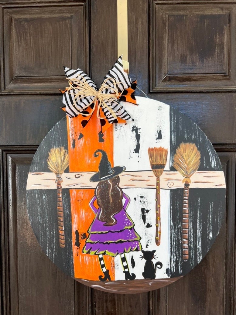 Halloween Witch Door Decorations