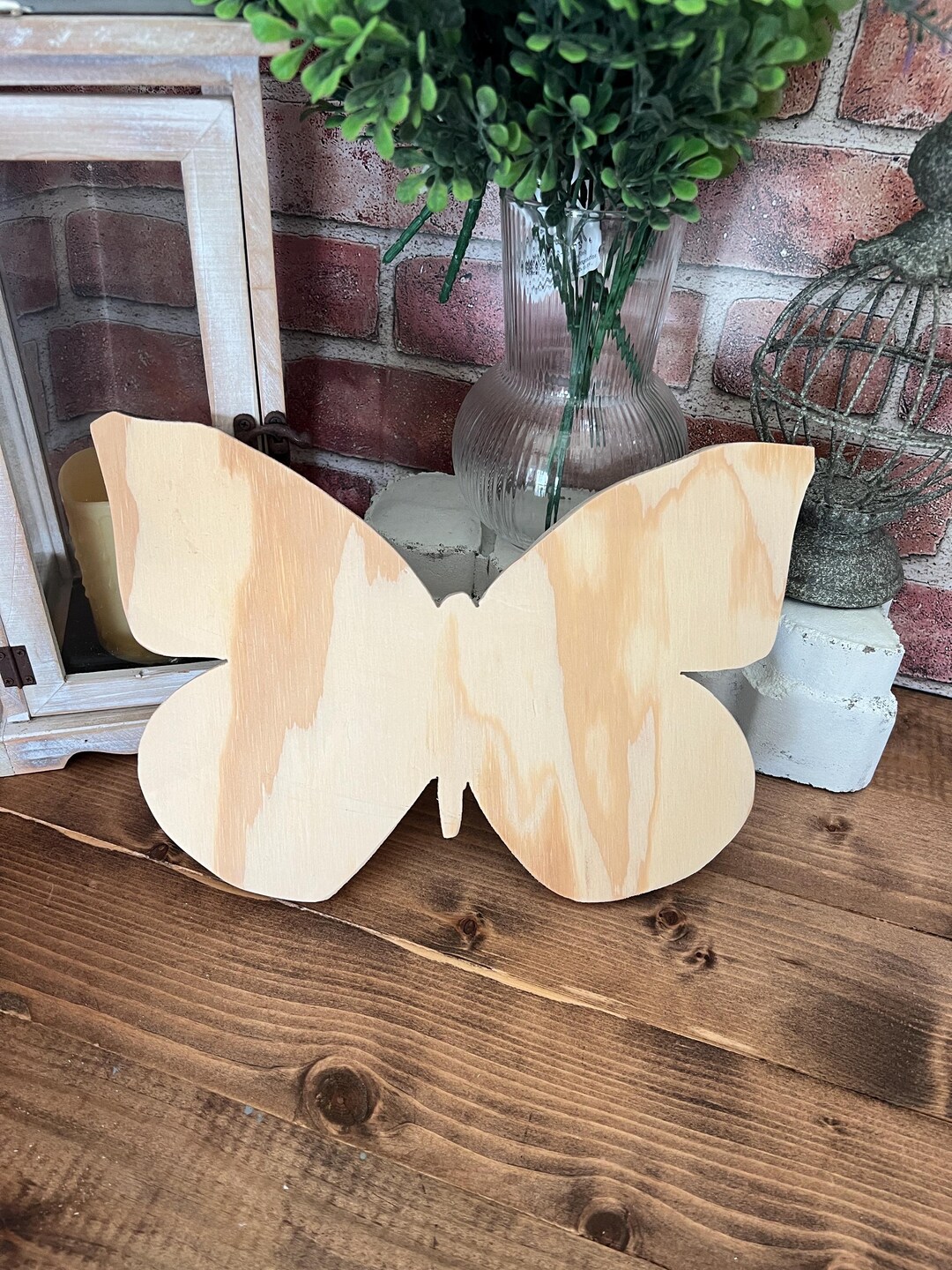 Unfinished Butterfly Wood Cutout: DIY Craft Kit, 12" X 8" - Etsy