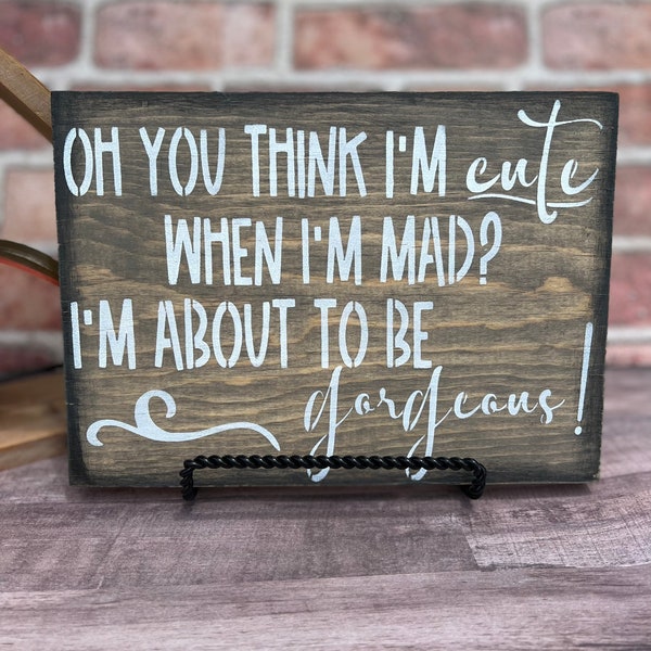Think Im Cute Sign - Etsy