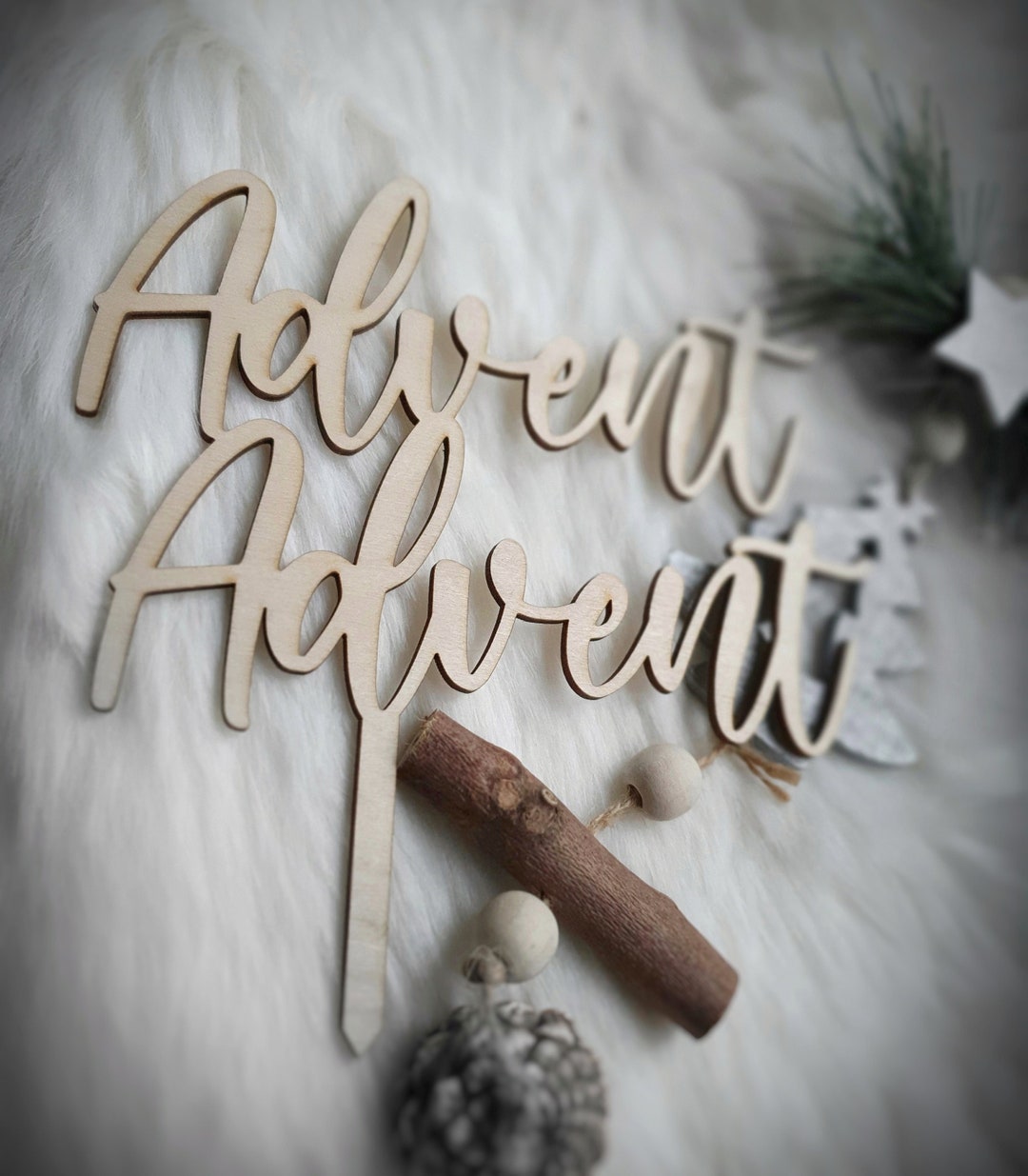 Advent Topper, Christmas Decoration, Cake Topper Christmas - Etsy