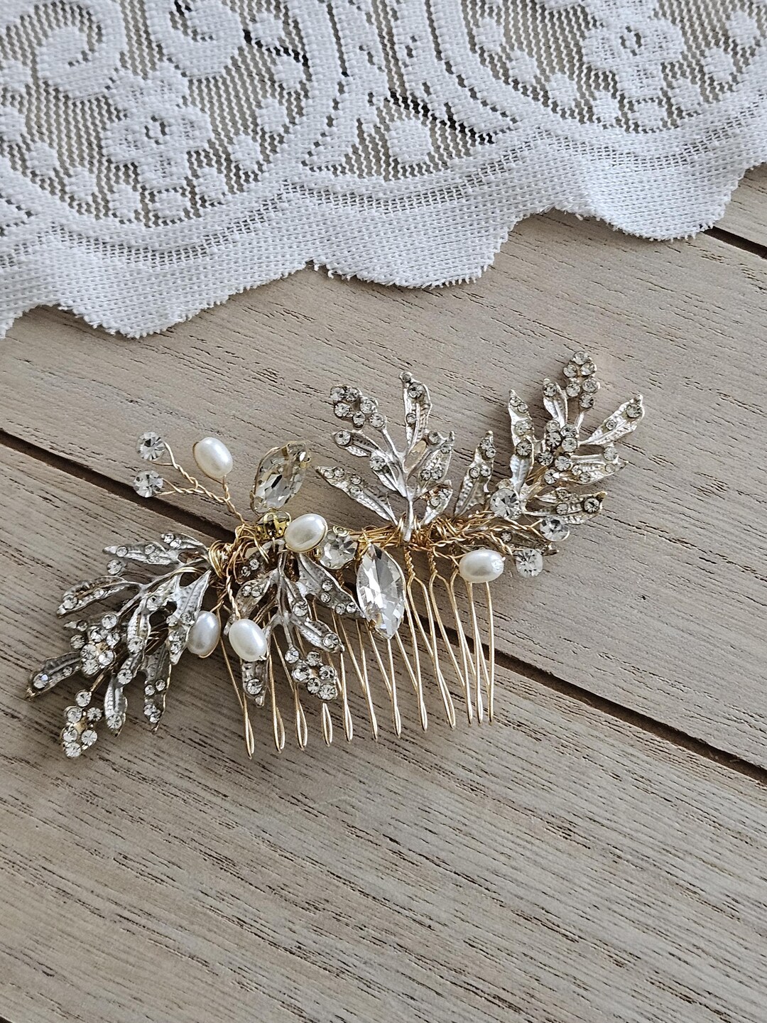 Hair Comb Bridal, Hair Accessories Gold, Hair Accessories Wedding ...