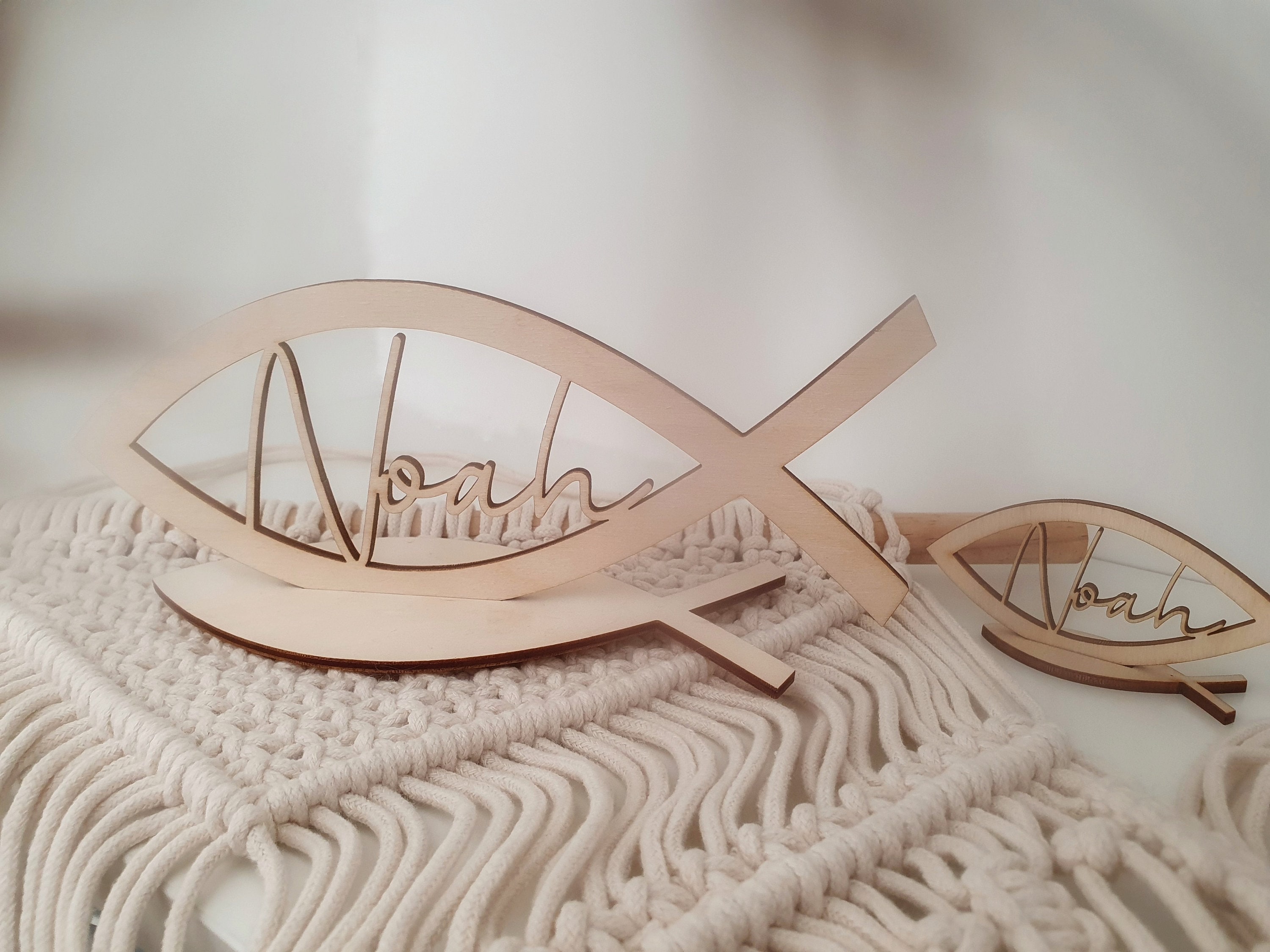 Personalisierter Fisch Deko zur Taufe Fisch Taufe Geschenk - Etsy.de