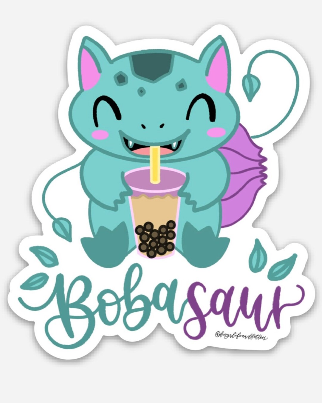 Bobasaur (sticker) - Etsy