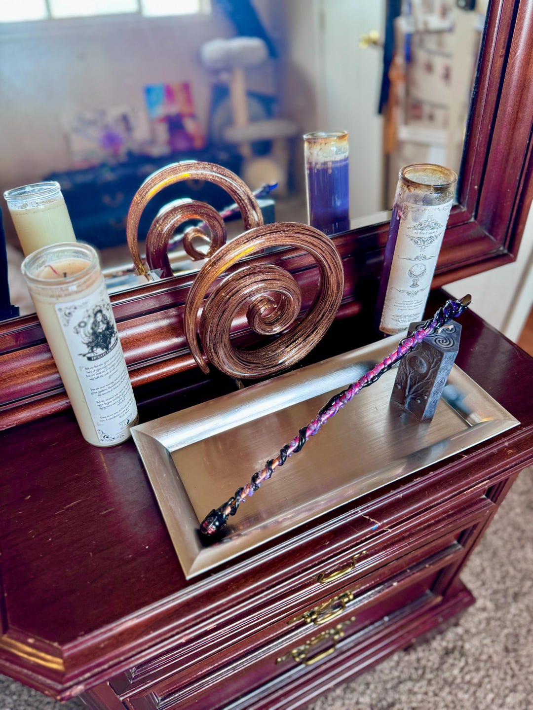 Black/purple Fae Wand - Etsy