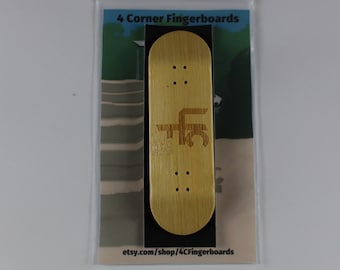 4CFB Ebony Fingerboard Deck - 30mm Wide Wooden Finger Skateboard - 5 ...