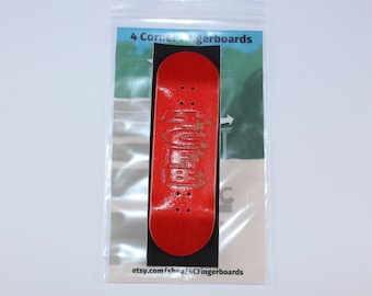 4CFB Ebony Fingerboard Deck - 30mm Wide Wooden Finger Skateboard - 5 ...