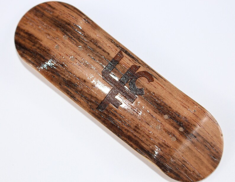 4CFB Ebony Fingerboard Deck - 30mm Wide Wooden Finger Skateboard - 5 ...