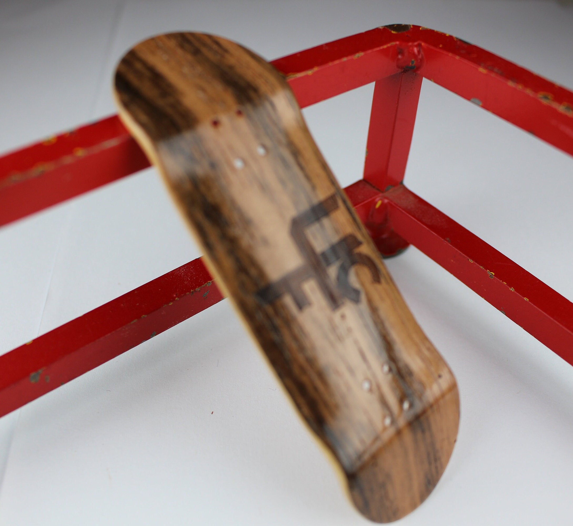 4CFB Ebony Fingerboard Deck - 30mm Wide Wooden Finger Skateboard - 5 ...