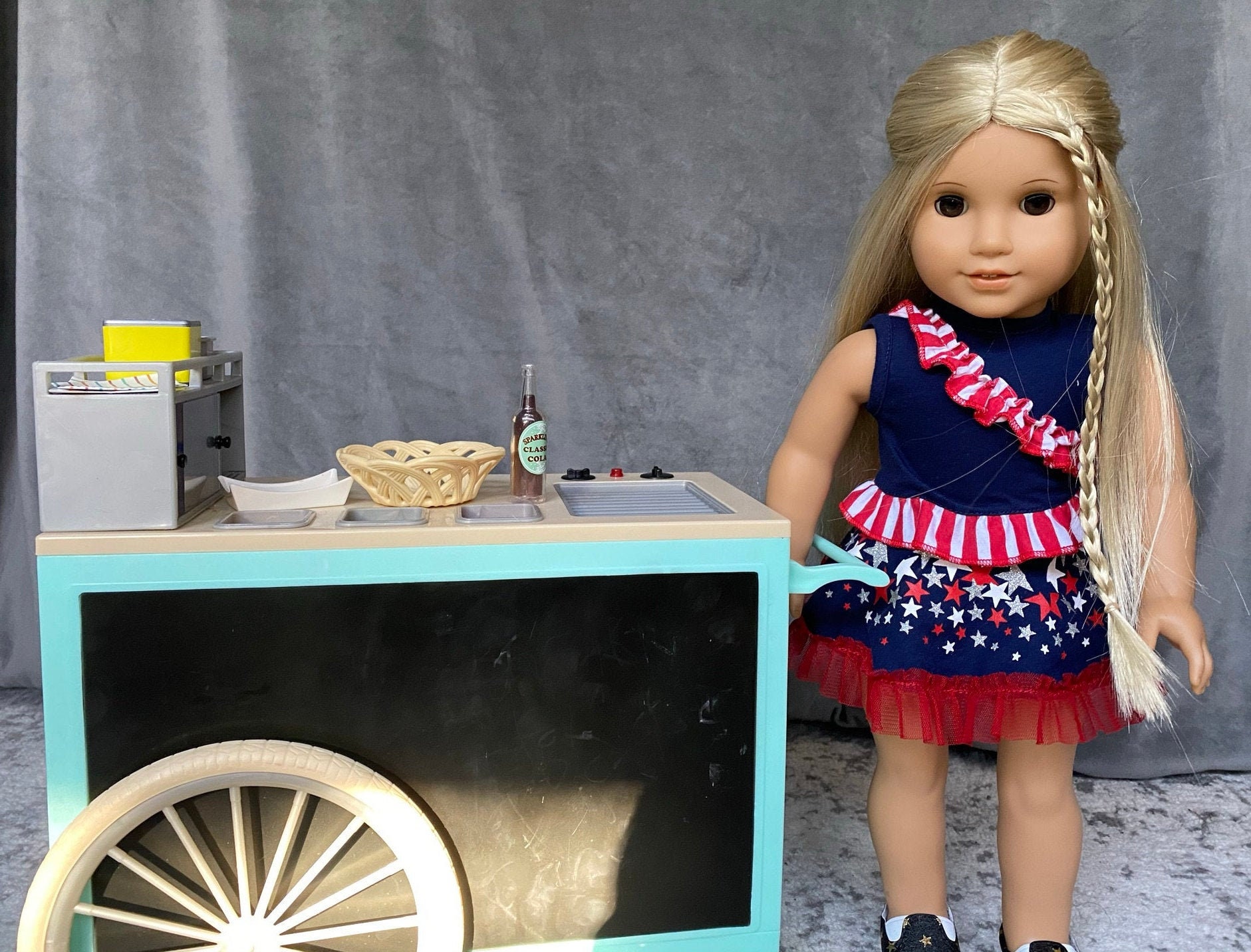 Stars and Stripes 18 inch Doll Set with Lace and Ruffles - Etsy.de