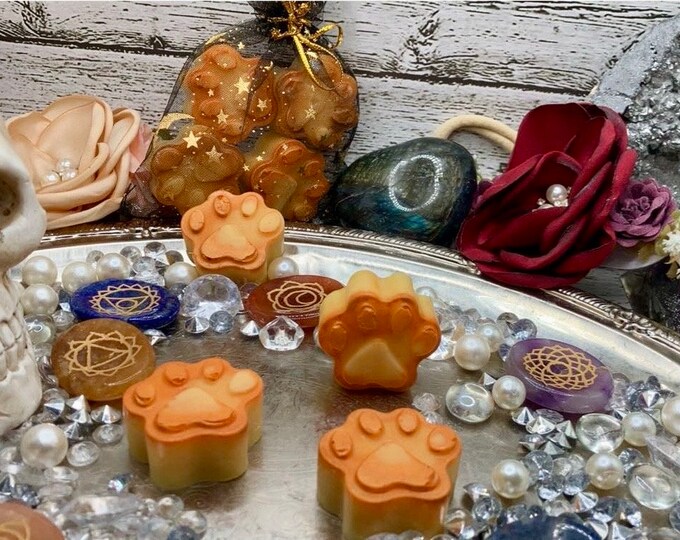 Paw Print Beeswax Melts Set of 10 Wax Melts Tarts Mascot School Spirit ...