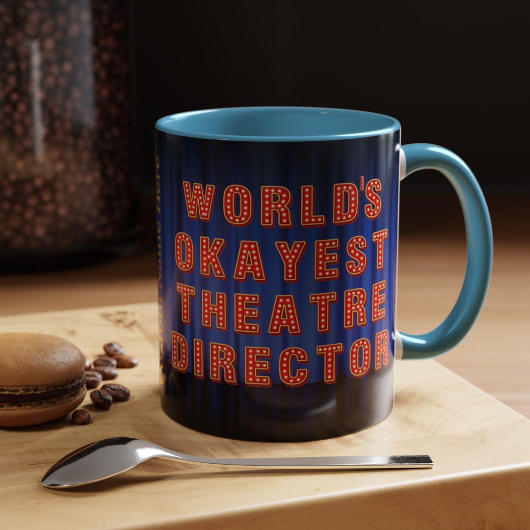 Personalized Theatre Director Accent Color Mug - Worlds Okayest Theatre ...