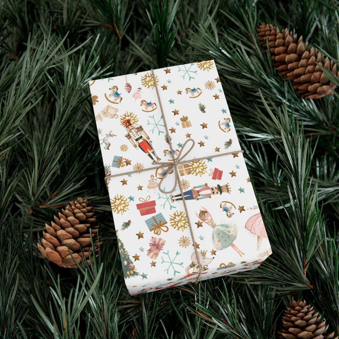 Nutcracker Suite Wrapping Paper | Ballet-inspired Holiday Gift Wrap ...