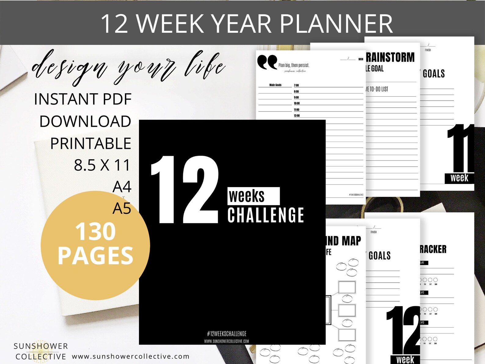 12 Week Life, 12 Week Life Planner, 12 Week Planner, 12 Week Goal, 12 ...