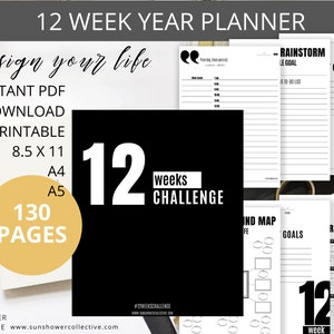 12 Week Life, 12 Week Life Planner, 12 Week Planner, 12 Week Goal, 12 ...