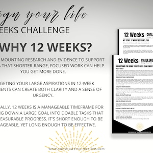 12 Week Life, 12 Week Life Planner, 12 Week Planner, 12 Week Goal, 12 ...