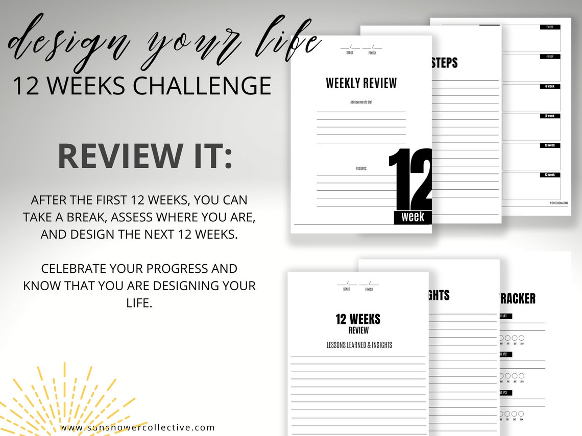 12 Week Life 12 Week Life Planner 12 Week Planner 12 Week - Etsy