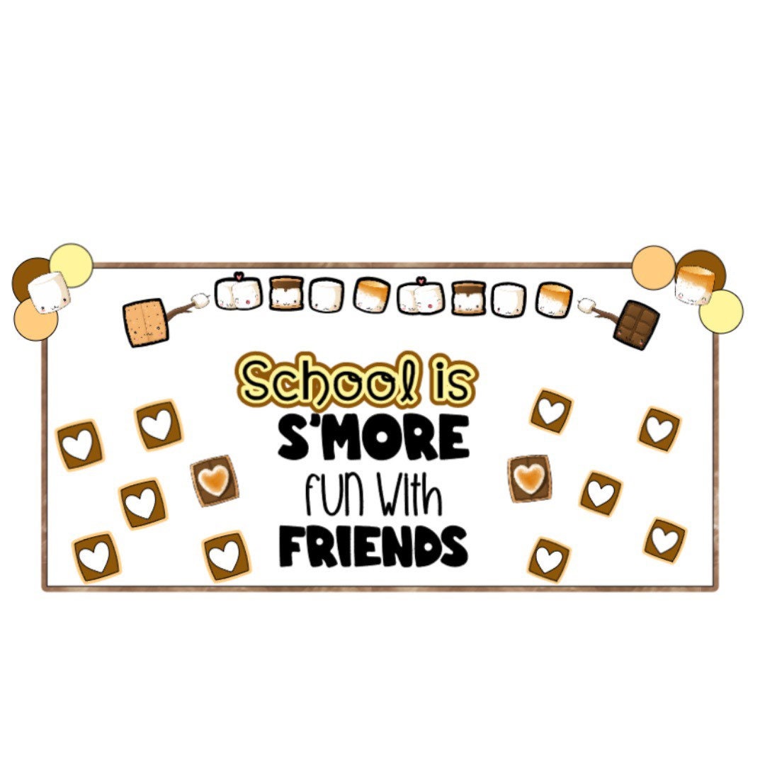 Fall Bulletin Bulletin Board Smore Theme Bulletin Board Door Display ...