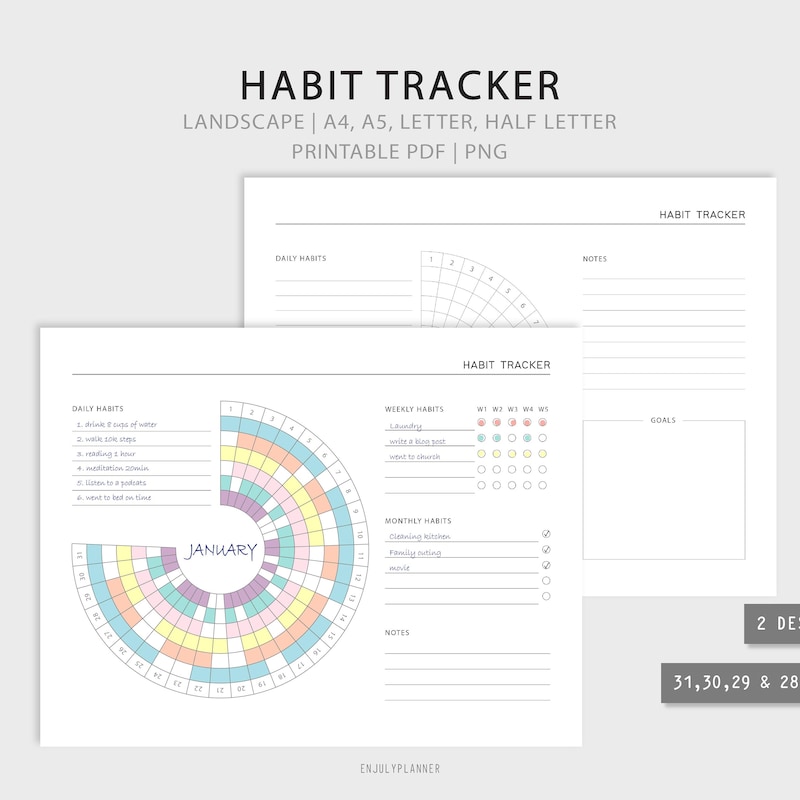 Circle Tracker - Etsy