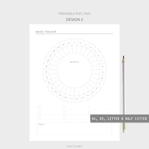 Year in Pixels Mood Tracker Printable: Circular Chart (digital Download) - Etsy UK