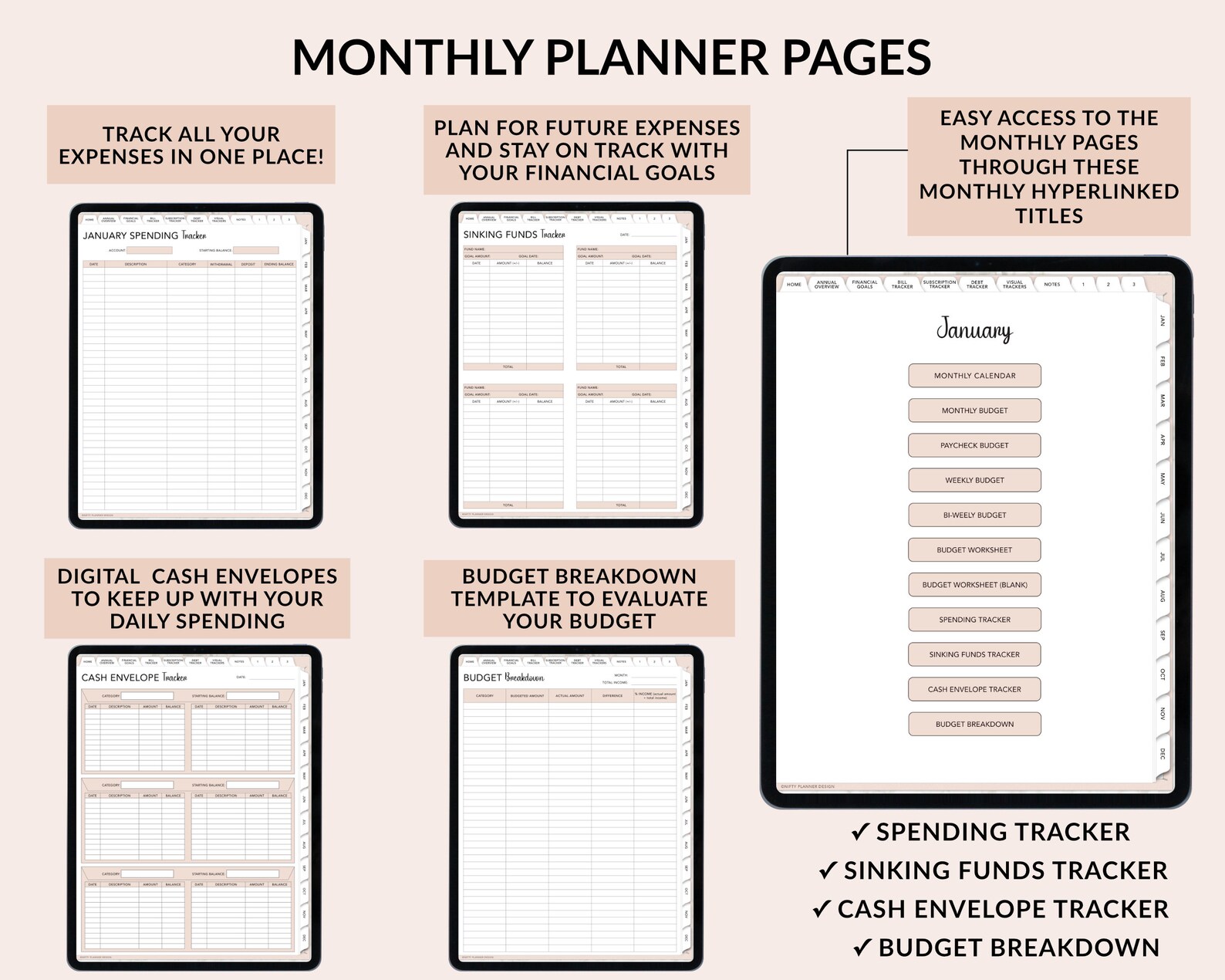 Digital Budget Planner, Digital Planner, Goodnotes Digital Planner ...