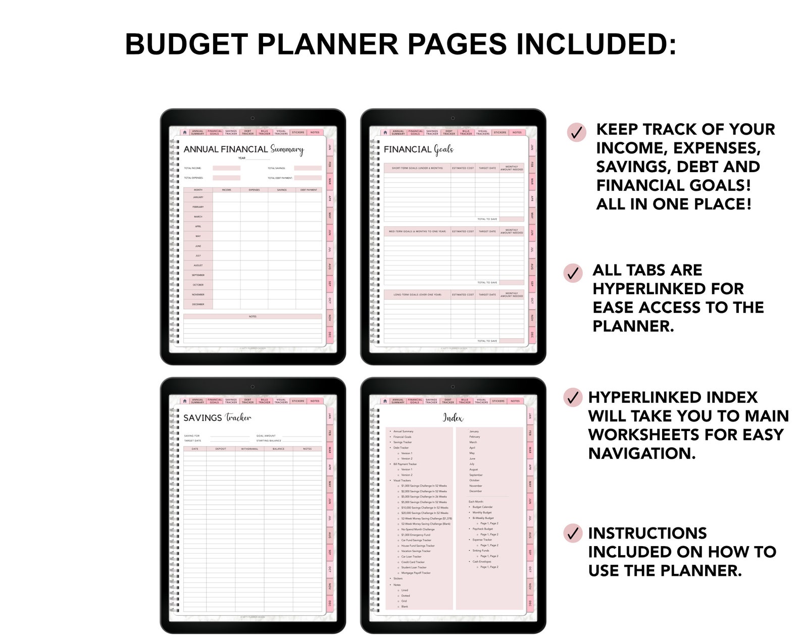 Digital Budget Planner Digital Planner Goodnotes Digital - Etsy