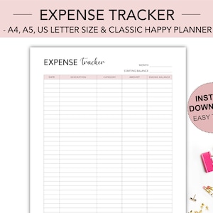 Expense Tracker - Etsy
