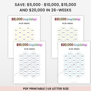 Money Saving Challenge, Savings Tracker Printables, Savings Tracker ...