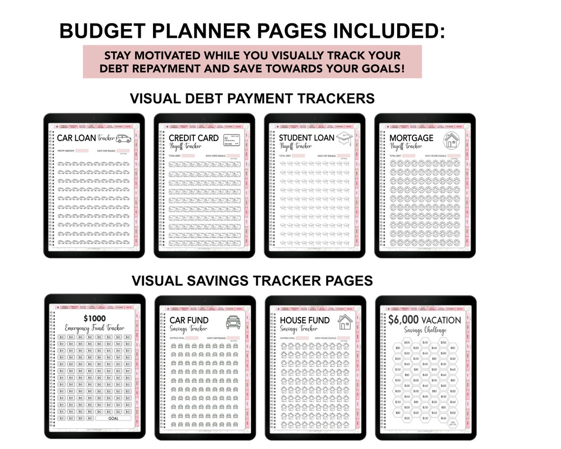 Digital Budget Planner Digital Planner Goodnotes Digital - Etsy