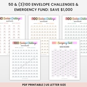 Money Saving Challenge, Savings Tracker Printables, Savings Tracker ...