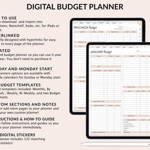 Digital Budget Planner, Digital Planner, Goodnotes Digital Planner ...
