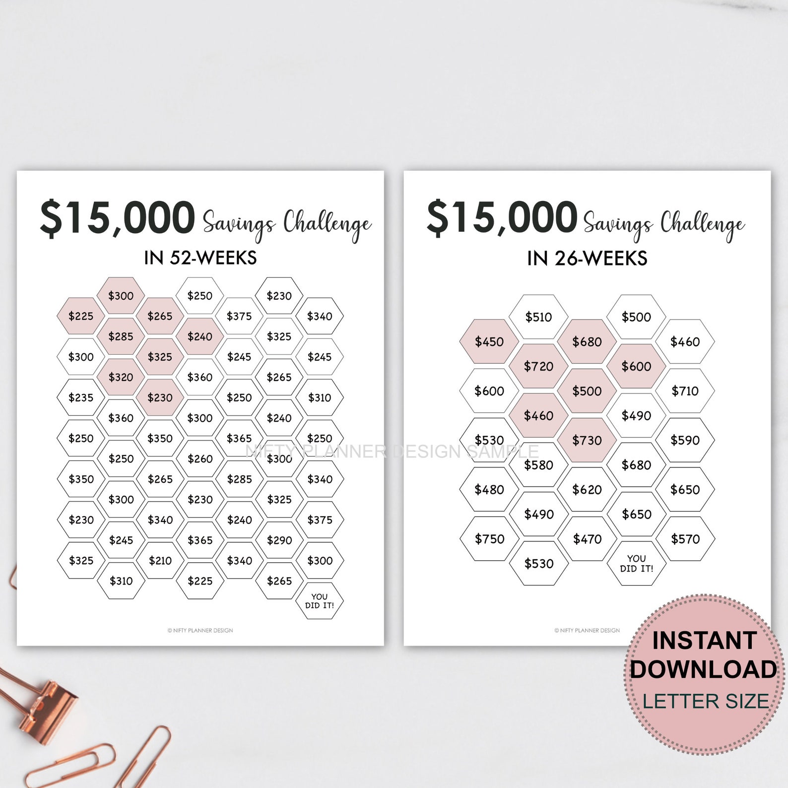 15000 Money Saving Challenge 15000 Savings Tracker Money - Etsy