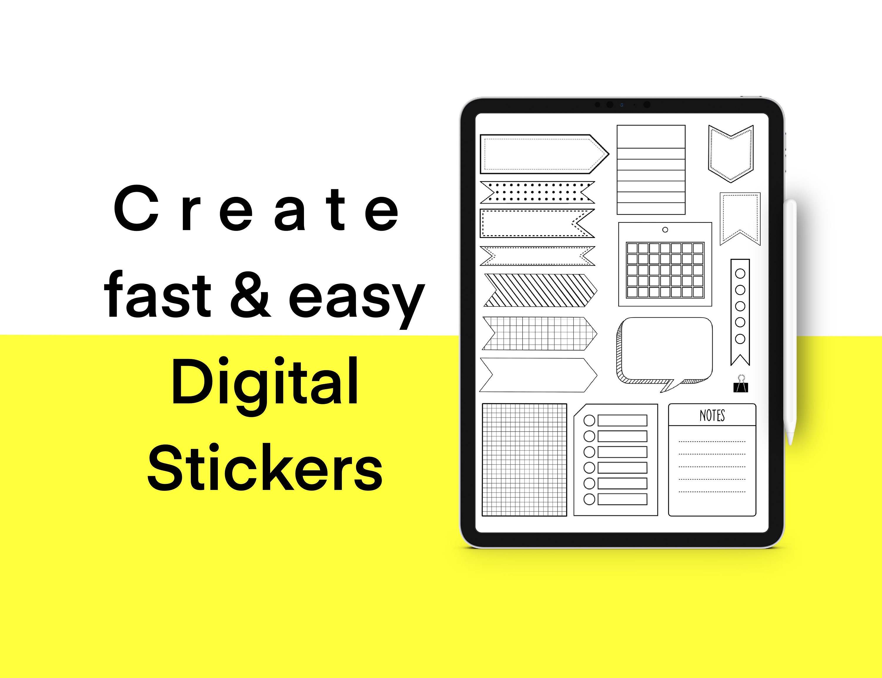 50 Procreate Planner Stamp Brushes - Etsy