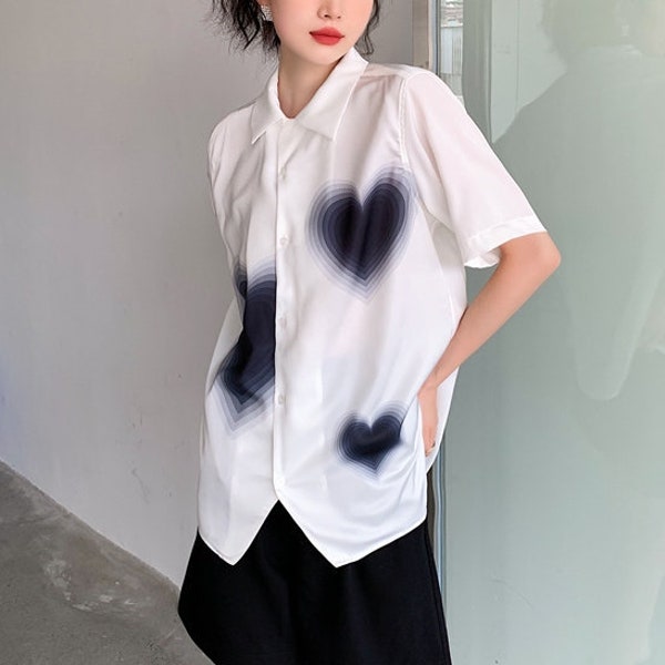 Heart Blouse - Etsy