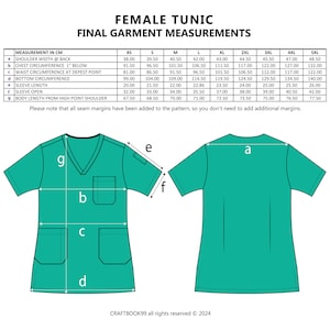 Female Scrub Set PDF Sewing Pattern | Medical Uniform Mold | Nurse ...