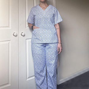 Female Scrub Set PDF Sewing Pattern | Medical Uniform Mold | Nurse ...