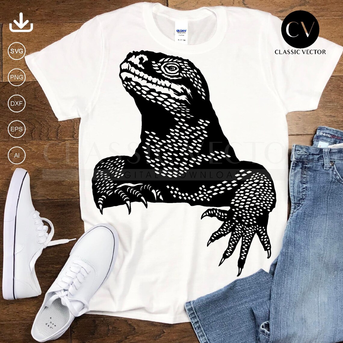 Peeking Komodo Dragon SVG File - Peeking Lizard Svg - Etsy