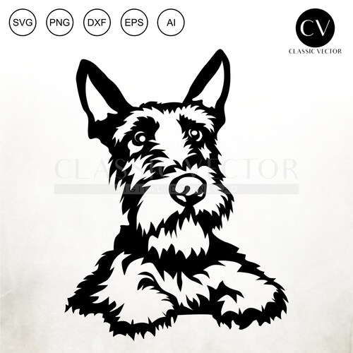 Scottish Terrier SVG Dog Svg Files for Cricut Scottie - Etsy
