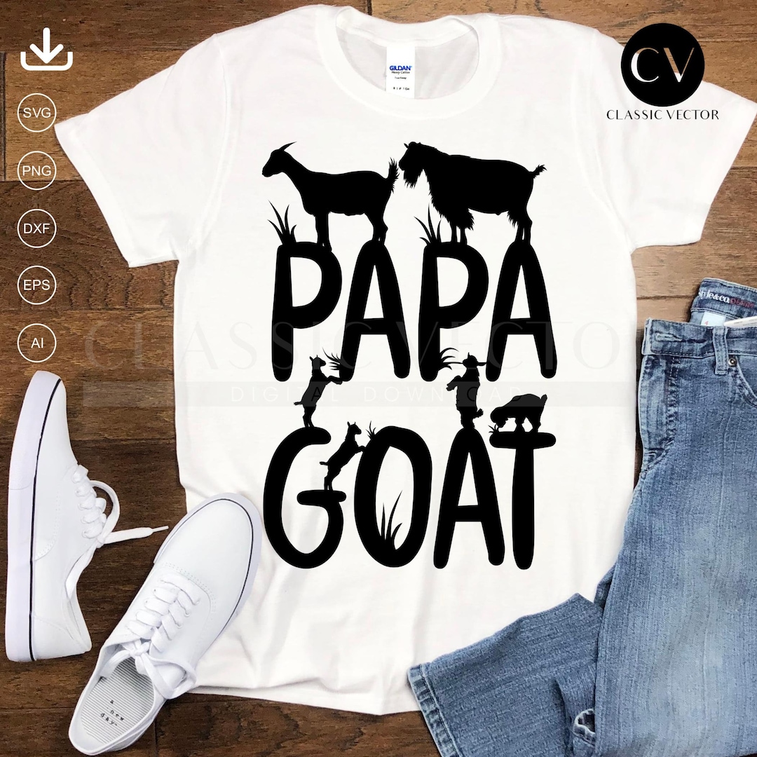 Goat Papa - Goat Lover Svg - Etsy