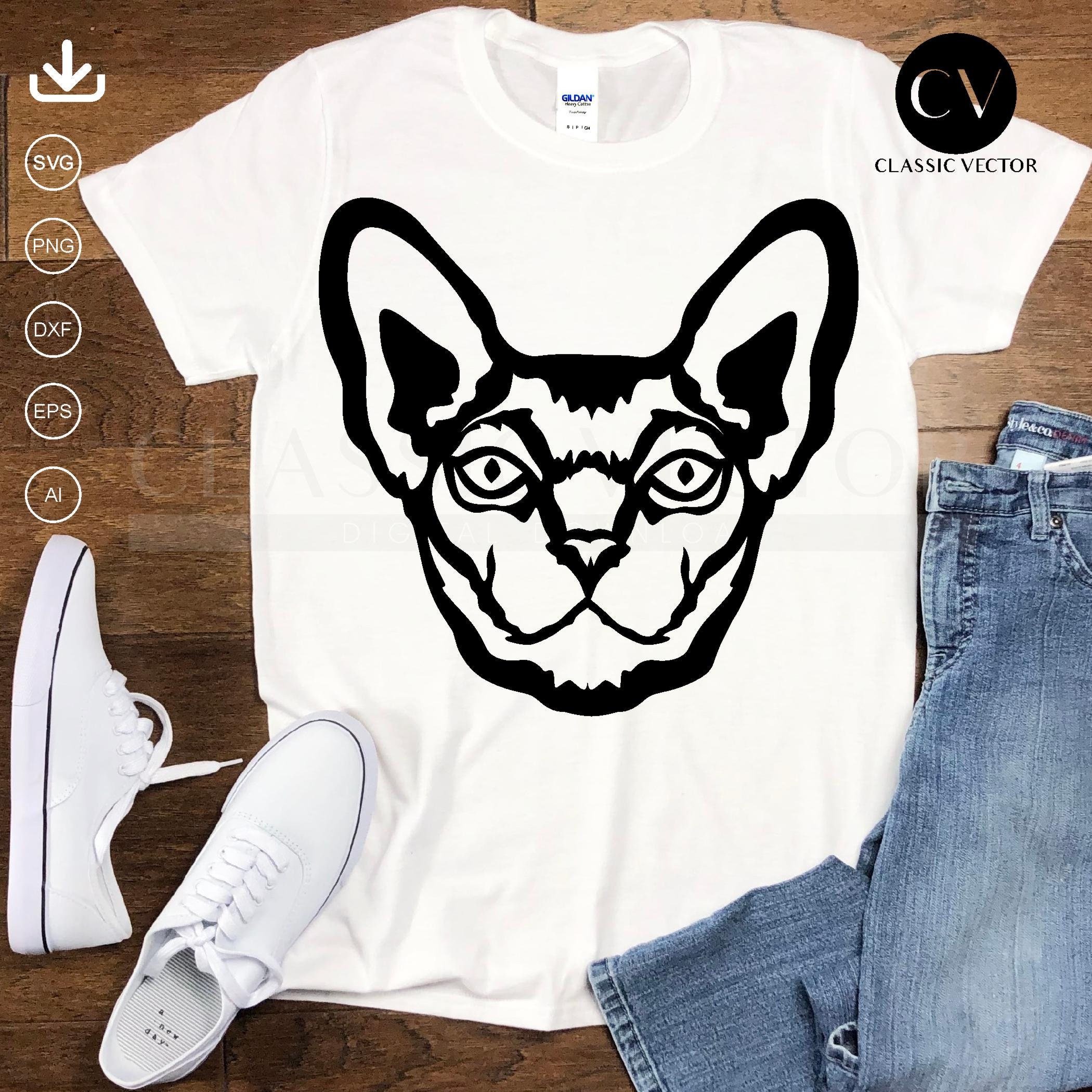 Cute Sphynx Svg File - Etsy