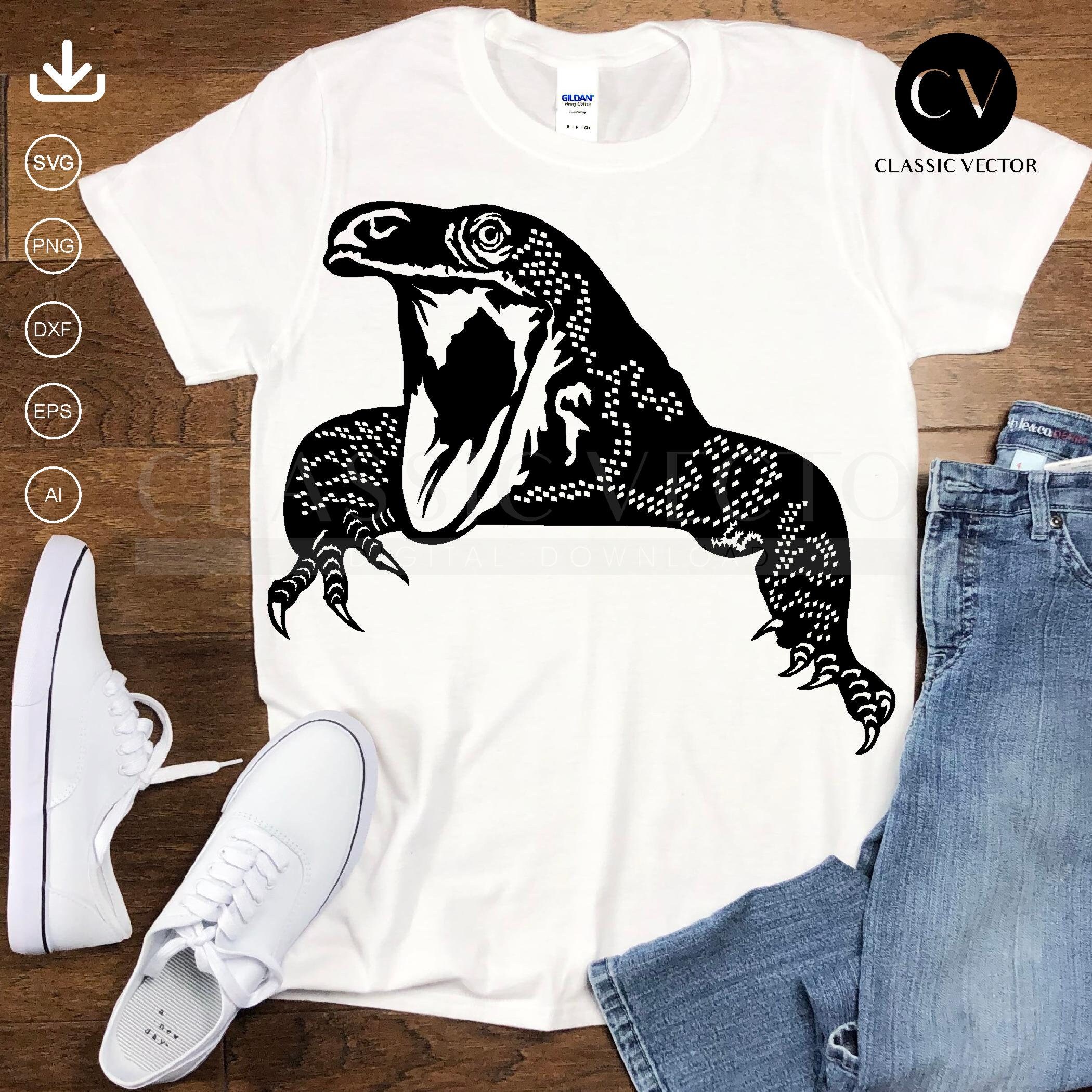 Angry Komodo Dragon Clipart | Etsy