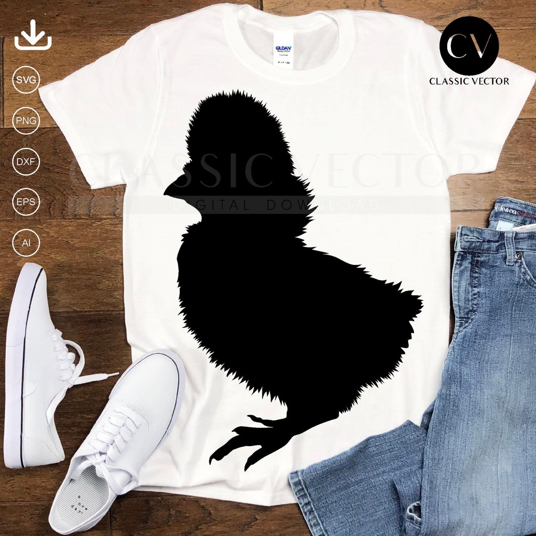 Silueta De Pollito Silueta De Pollo Bebé - Etsy México