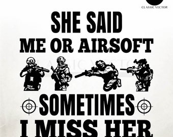 Airsoft Funny Svg - Etsy